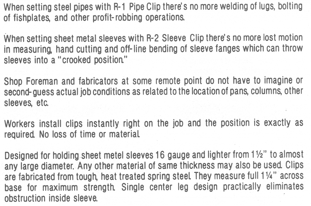 PENETRATION SLEEVES - I. RAUCH'S SONS INC.